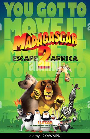 Poster "Madagascar: Escape 2 Africa" (2008) DreamWorks Animation L.L.C ...