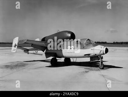HEINKEL He 162 jet powered fighter aircraft flown by the Luftwaffe in ...