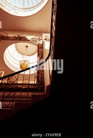 Stairwell with atrium Stock Photo - Alamy