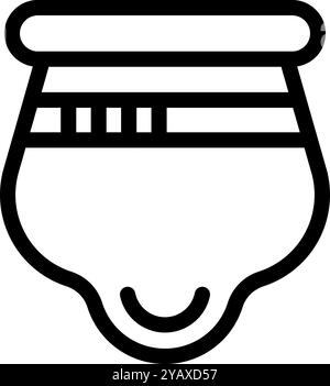 Line drawing of a reusable menstrual cup for periods with a smiling ...
