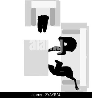 people sitting on sofa Stock Vector Image & Art - Alamy