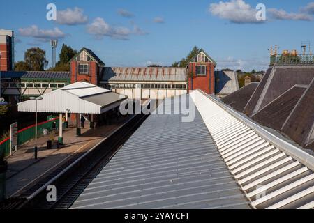 Wrexham General railway station, Wales Stock Photo - Alamy