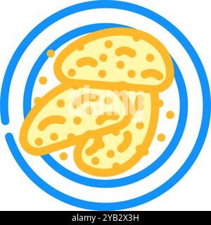 tempeh vegan food color icon vector illustration Stock Vector Image ...