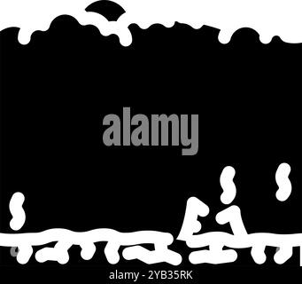 scorched earth wildfire disaster color icon vector. scorched earth ...