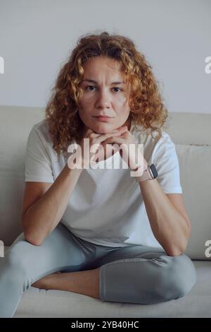 Emotion, face, expression, thought, trouble, question concept. Young ...