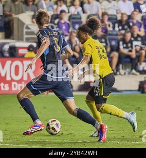 Columbus Crew midfielder Aziel Jackson (13) celebrates after scoring a ...