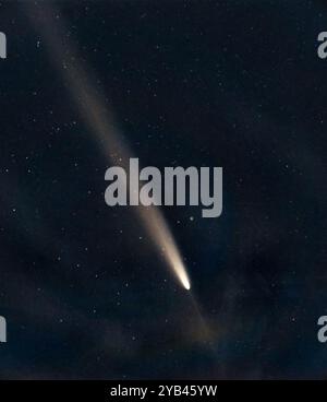 Comet of the century C/2023 A3 (Tsuchinshan ATLAS) with bright tail and ...