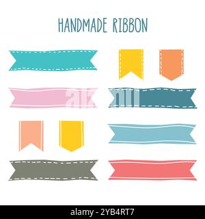 design pattern ribbon. design pattern paper band banner sign Stock ...
