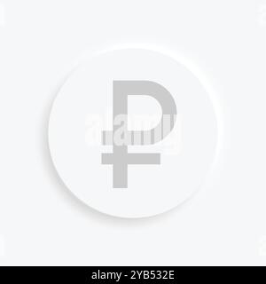 ruble symbol in minimal style Stock Vector Image & Art - Alamy