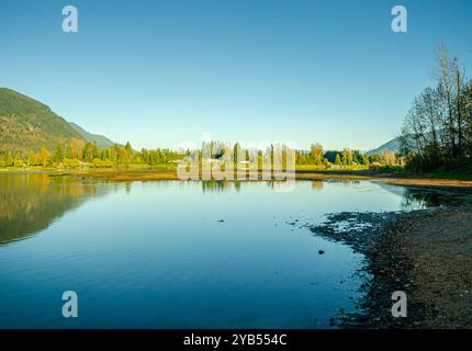 View of Draper Creek and Hatzic Island in Hatzic Lake from Neilson ...