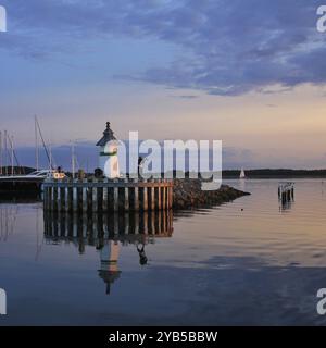 Small lighthouse in Ebeltoft Stock Photo - Alamy