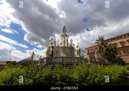 View of the Marble Theatre Monument to Philip V outside of the Norman ...