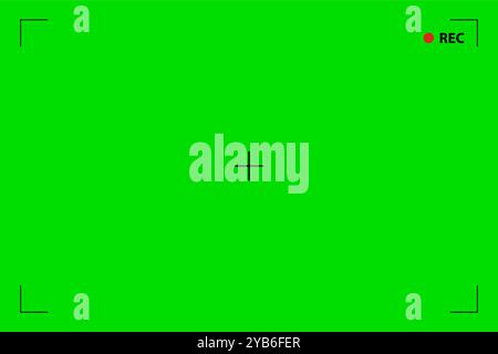 Chroma key green screen with tracking markers. Used for special effects ...