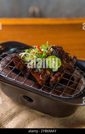 Nusantara gourmet cuisine expensive meals premium food Stock Photo - Alamy