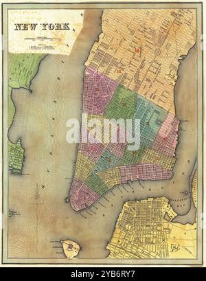 Vintage Digital New York City Map Printable Download Travel Poster ...