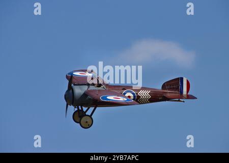 Bristol M1C, replica monoplane of the first world war in flight Stock ...