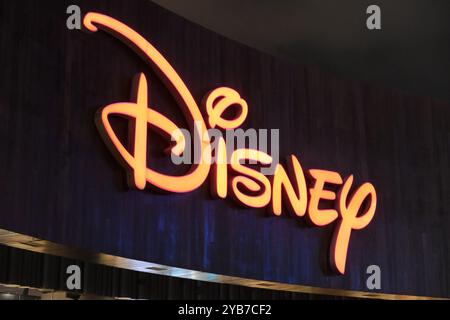 Shanghai,China-August 2nd 2023: close up Disney store sign. Disney ...