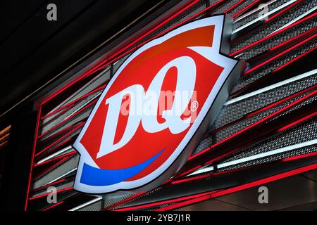 The Dairy Queen sign with the DQ logo and Grill & Chill underneath. The ...
