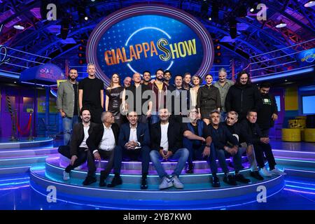 Milan, Photocall Gialappa Show 2024, TV8. In the photo the Cast Stock ...