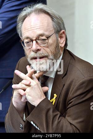 Peter De Roover, chairman of the plenary session of the Chamber at the ...