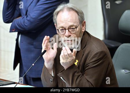Peter De Roover, chairman of the plenary session of the Chamber at the ...