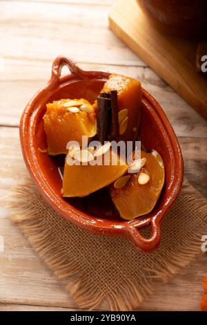 Calabaza en Tacha. Spiced Candied Pumpkin. Mexican dessert whose main ...