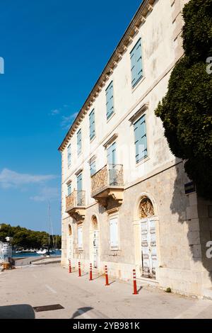 Venetian style house at the waterfront of 16th century village of Milna ...