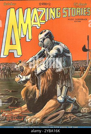 *Amazing Stories* 1928, a science fiction magazine, was one of the ...