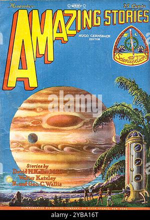 *Amazing Stories* 1928, a science fiction magazine, was one of the ...