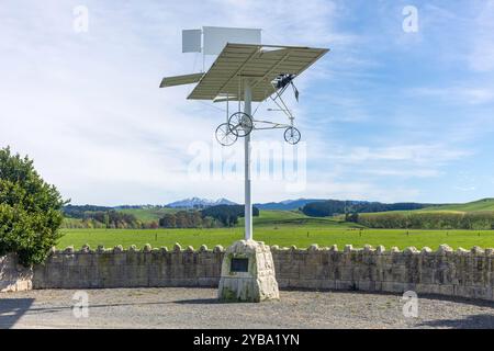 Richard William Pearse Aviator Monument, Main Waitohi Road, Pleasant ...