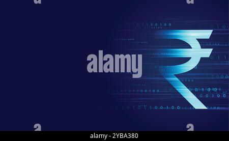 digital rupee technology background design Stock Vector Image & Art - Alamy
