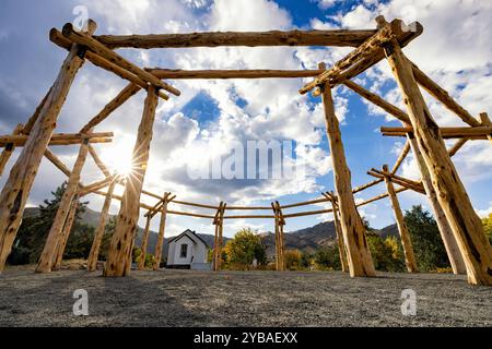 Native American arbor in Golden History Park - Golden, Colorado, USA ...