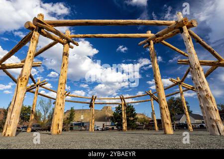 Native American arbor in Golden History Park - Golden, Colorado, USA ...