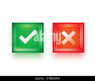 approved and denied symbols design Stock Vector Image & Art - Alamy