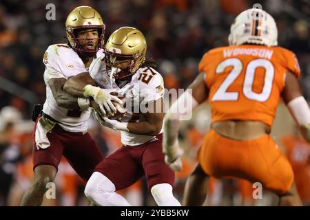 Boston College running back Turbo Richard (2) scores a touchdown during ...
