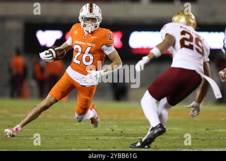 Virginia Tech wide receiver Ayden Greene (0) runs the by Wofford ...