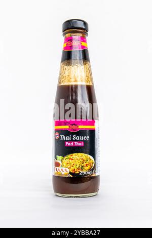 Thai food name is Pad thai Stock Photo - Alamy