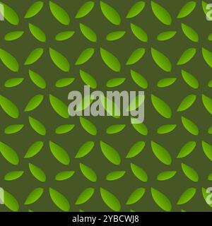 endless repeating pattern with dark green, green yellow and very dark ...