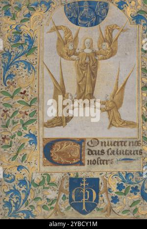 15th century illuminated manuscript shows the papal legate, Pelagius ...