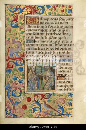 Noli me tangere; Poncher Hours, about 1500. Mary Magdalene and Jesus ...