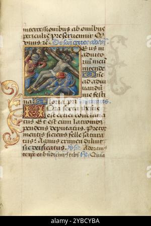 Crucifixion; Poncher Hours, about 1500 Stock Photo - Alamy
