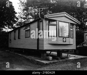 Static caravan at Karrageen campsite, Hope Cove, Devon, England, United ...