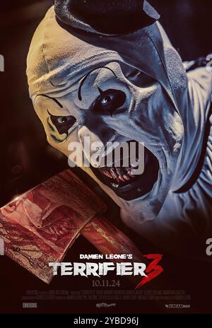 TERRIFIER 3, David Howard Thornton as Art the Clown, 2024. ph: Jesse ...