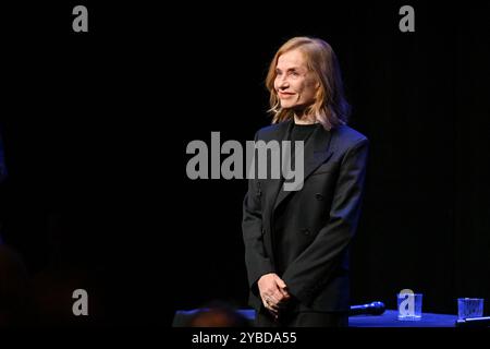 Lyon, France. 18th Oct, 2024. Isabelle Huppert, Ronald Chammah and ...