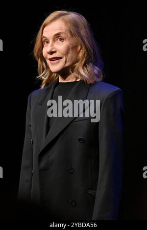 Lyon, France. 18th Oct, 2024. Isabelle Huppert, Ronald Chammah and ...