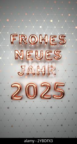 Golden Numbers 2025 Futuristic Wallpaper. 3D illustration. 3D ...