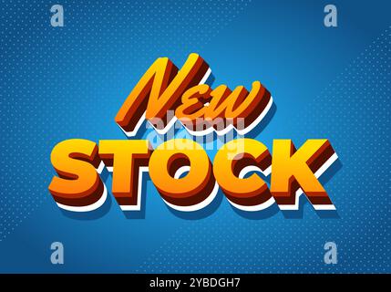 New stock. Text effect design in modern colors with 3D style Stock ...