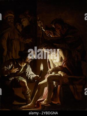 Christ Crowned with Thorns, Gerard van Honthorst, c. 1622 painting The ...