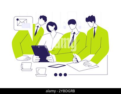 Corporate news and updates abstract concept vector illustration Stock ...