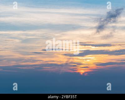 Sunset landscape from Mount Datun Air Navigation Station Lookout at ...